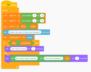 Coding in the Classroom ┃Grade 5 - Addition Game - Solutions | TVO.me ...
